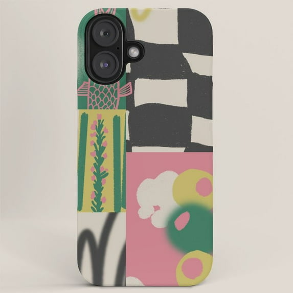 Abstract Colorful Art Bold Modern Design iPhone 12 13 14 15 16 17 Pro ...