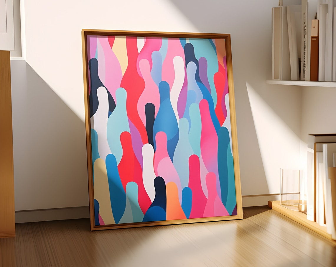 Abstract Colorful Art Prints - Modern Home Decor Wall Art - Colorful ...
