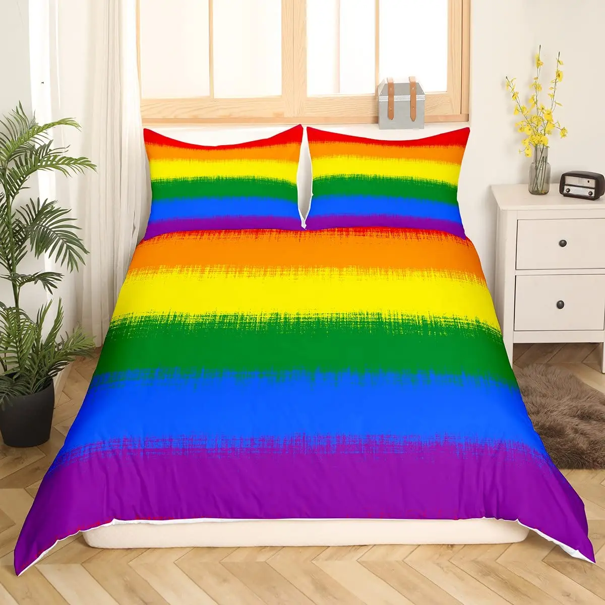 Abstract Colorful Bedding Set King Sinlge Duvet Cover Dream Polyester ...