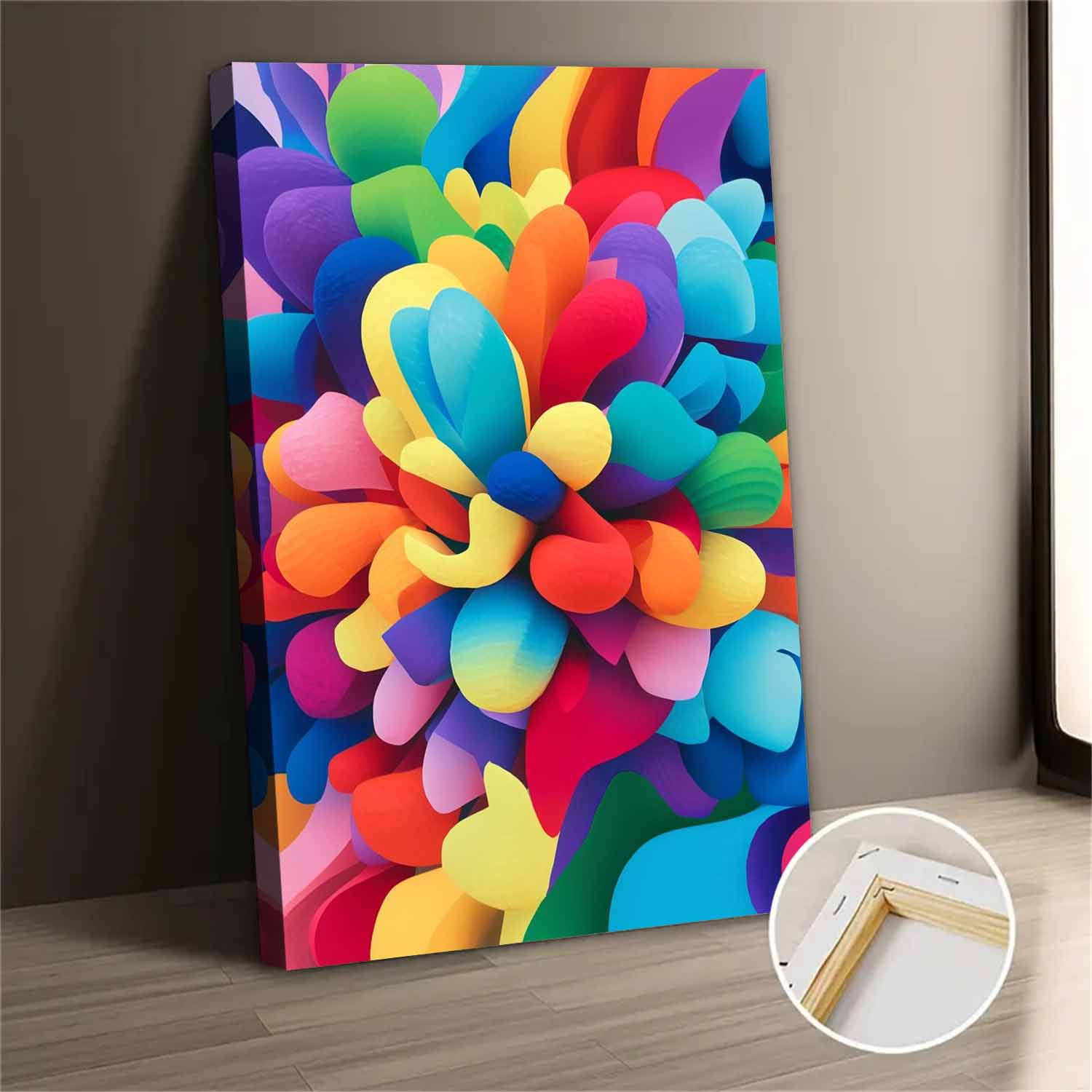 Abstract Colorful Canvas Wall Art For Living Room Bedroom Home ...