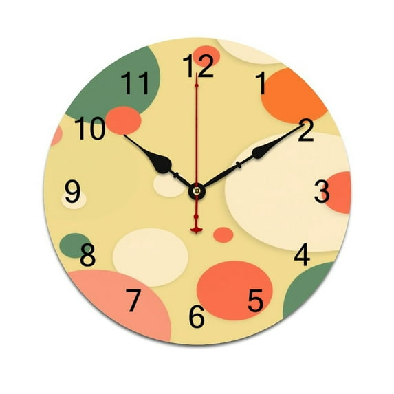 Abstract Colorful Circles Clocks Wall Home Decoration Teen Room Bedroom ...