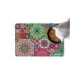 Abstract Colorful Floral Doormat Non Slip Diatomaceous Earth Door Mat ...