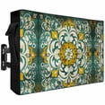 Abstract Colorful Flower Outdoor TV Cover 60 to 65 inch Vintage Boho ...