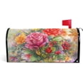 Abstract Colorful Flowers Rose Watercolor Painting Spring Magnetic ...