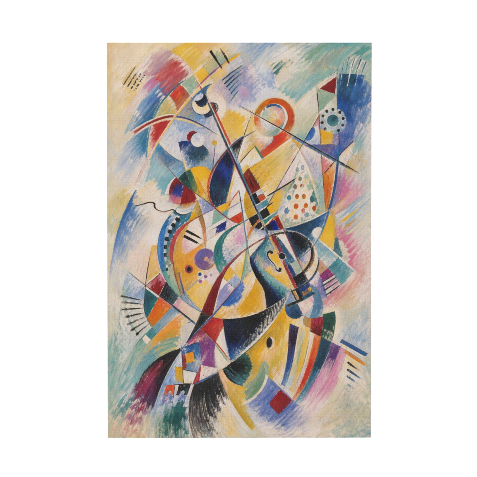 Abstract Colorful Geometric Painting Canvas Wall Art For Living Room ...
