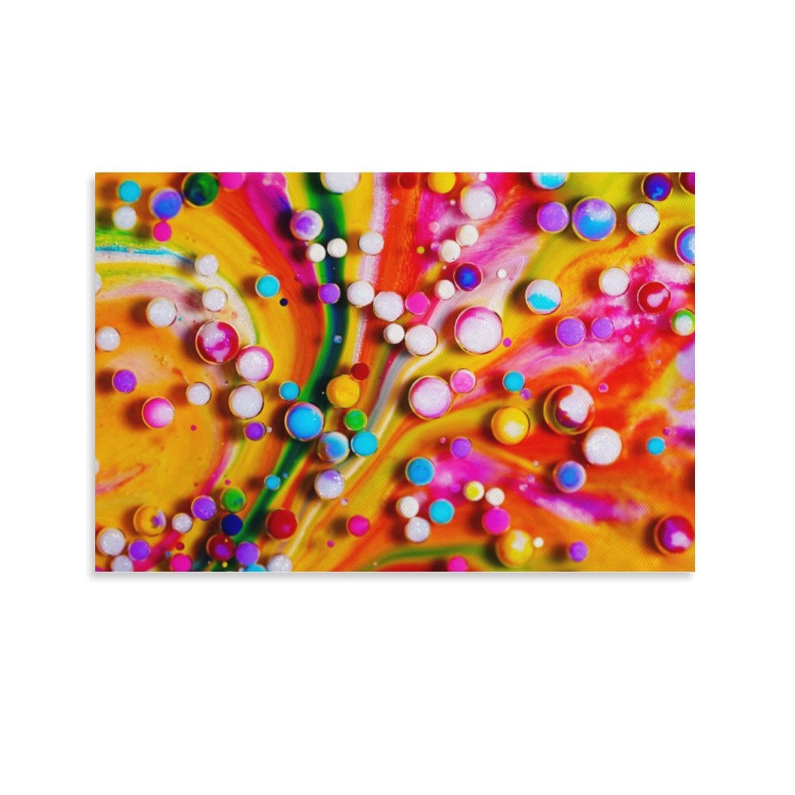 Abstract Colorful Goodies Dot Texture Canvas Art Poster And Wall Art ...