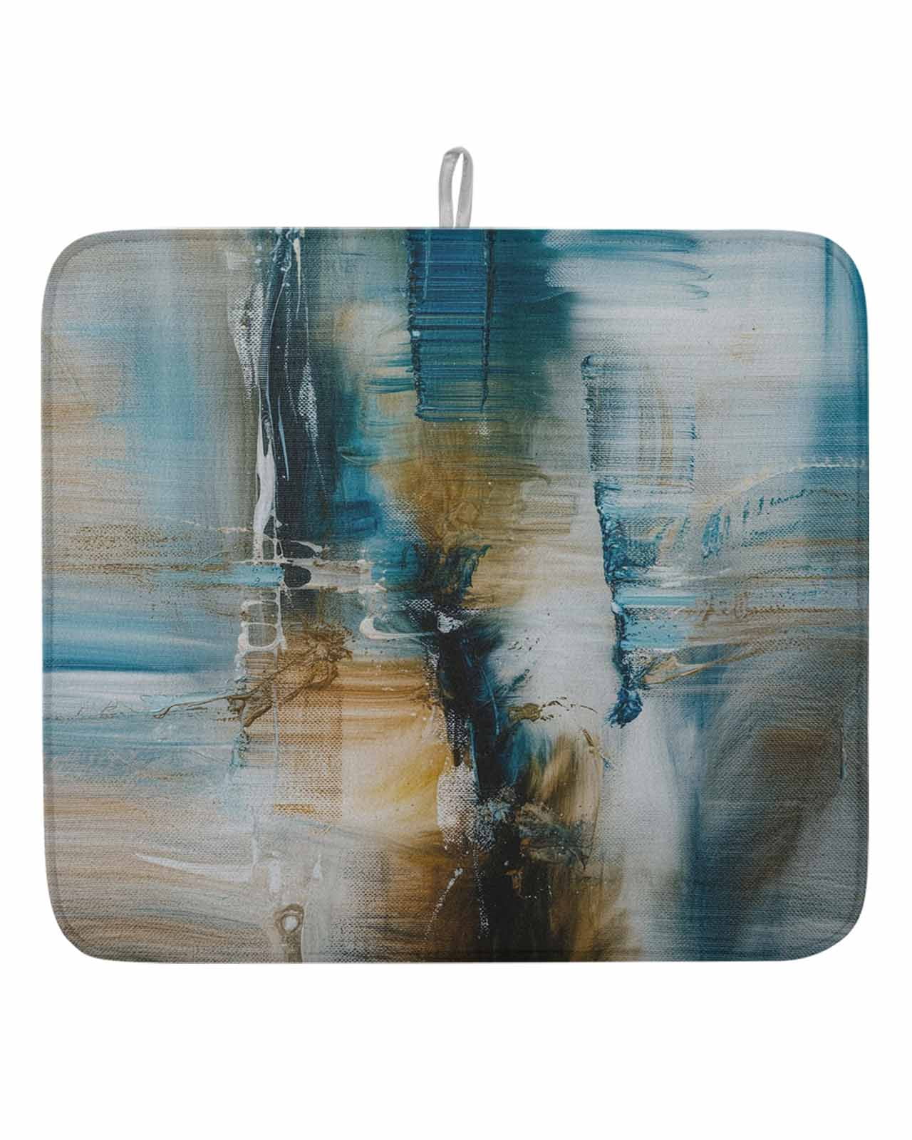 Abstract Colorful Gradient Dish Drying Mats for Kitchen Counter ...