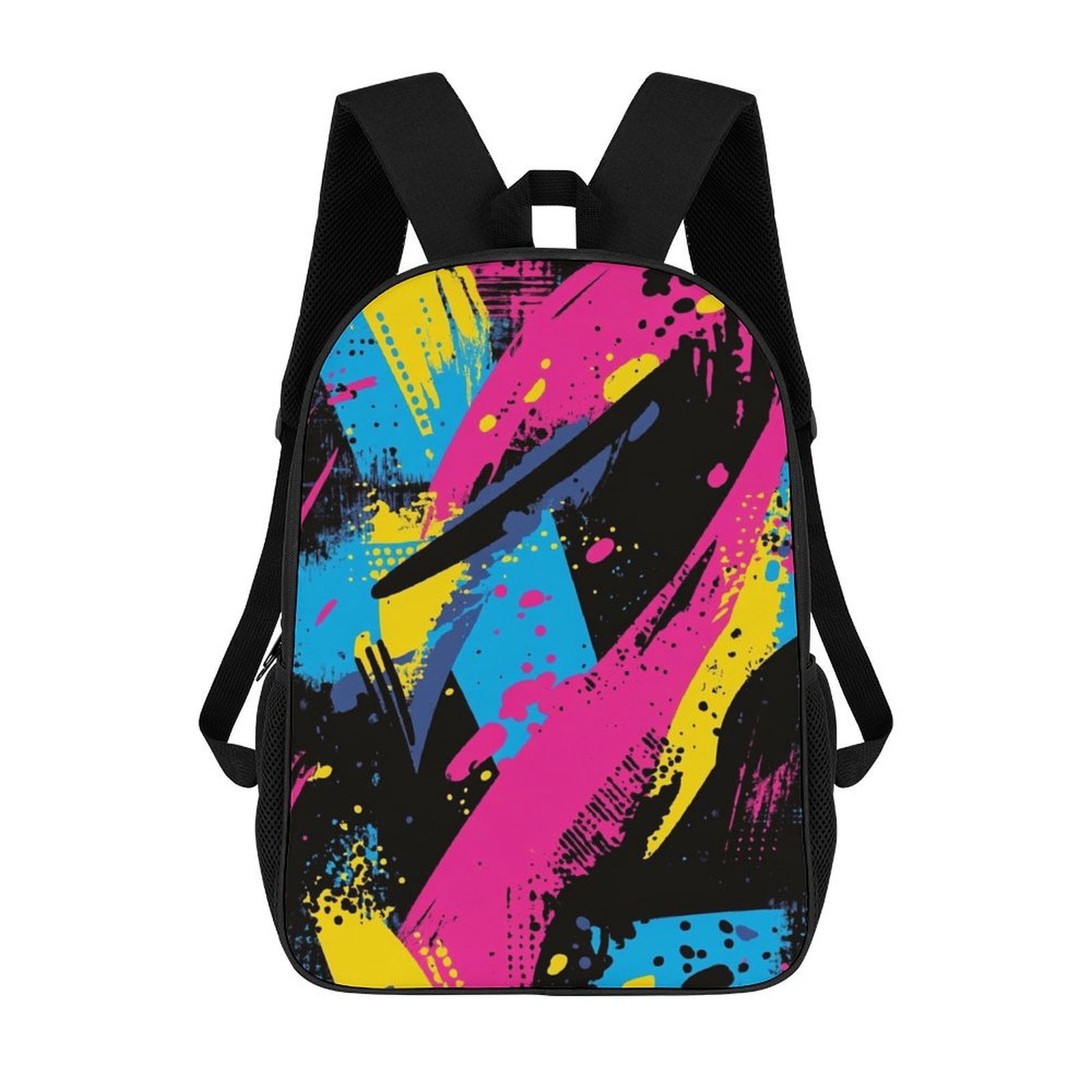 Abstract Colorful Grunge Pattern Backpack, Travel Backpack, Casual ...