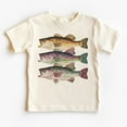 Abstract Colorful Large Mouth Bass In A Row Toddler Shirt - River Fish ...