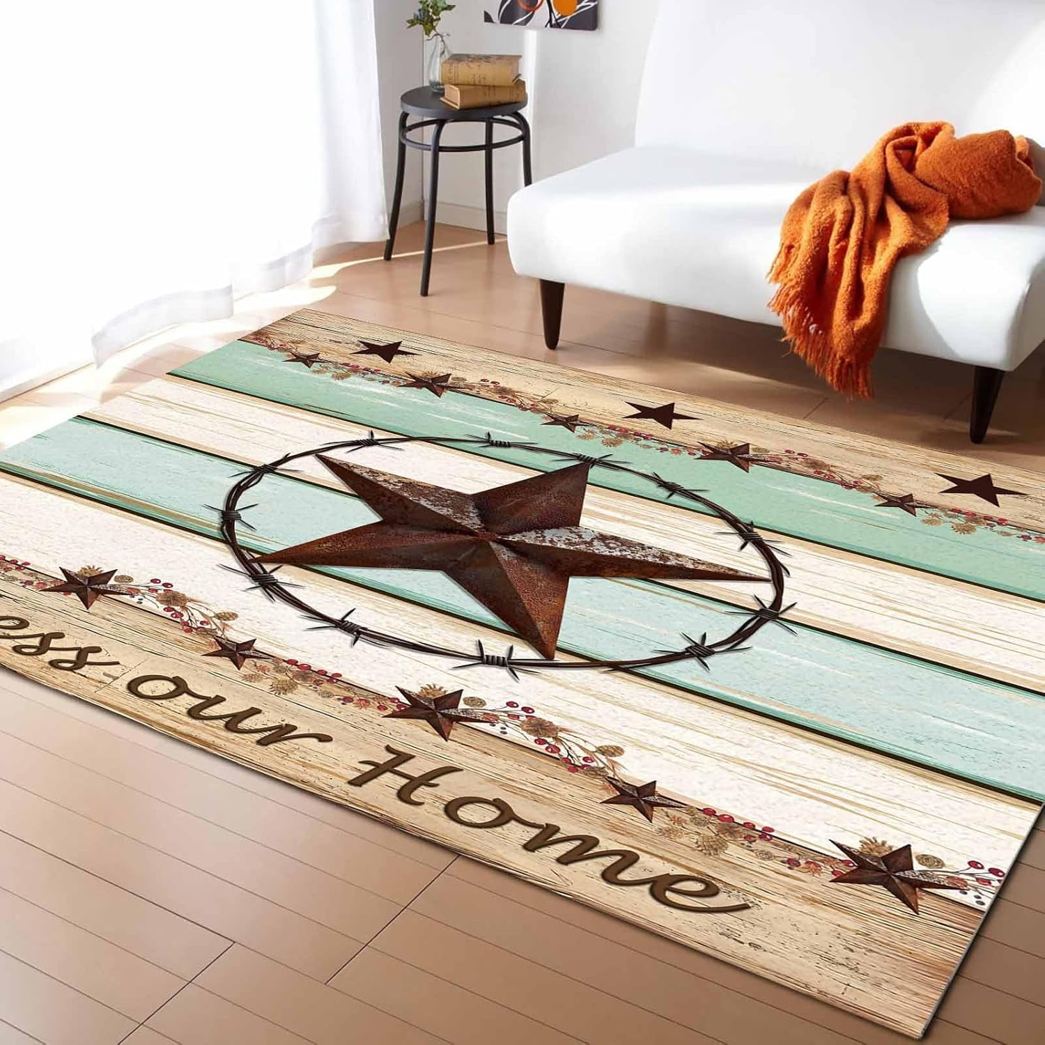 Abstract Colorful Lines Rug 3x5ft Area Rugs Retro Multicolor Rugs Non ...