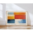 Abstract Colorful Living Room Wall Art Red Yellow Blue Mark Rothko ...