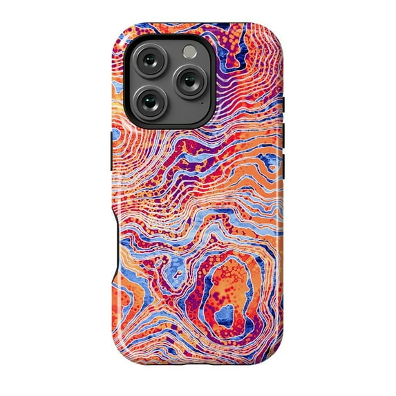 Abstract Colorful Marble I Art Print iPhone Tough Case with iPhone 17 ...