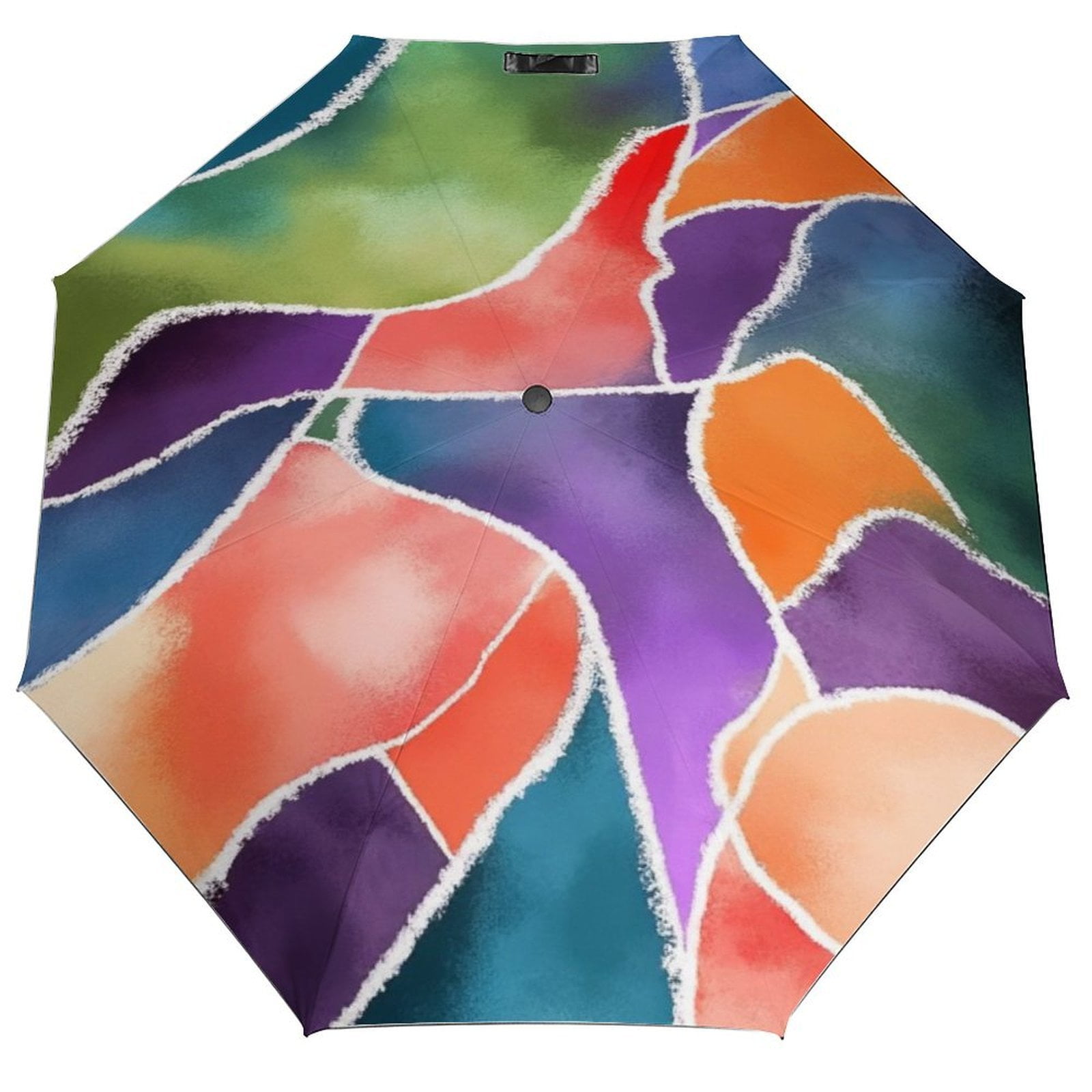 Abstract Colorful Painted Shapes Rain Umbrella Sun Protection Sun ...