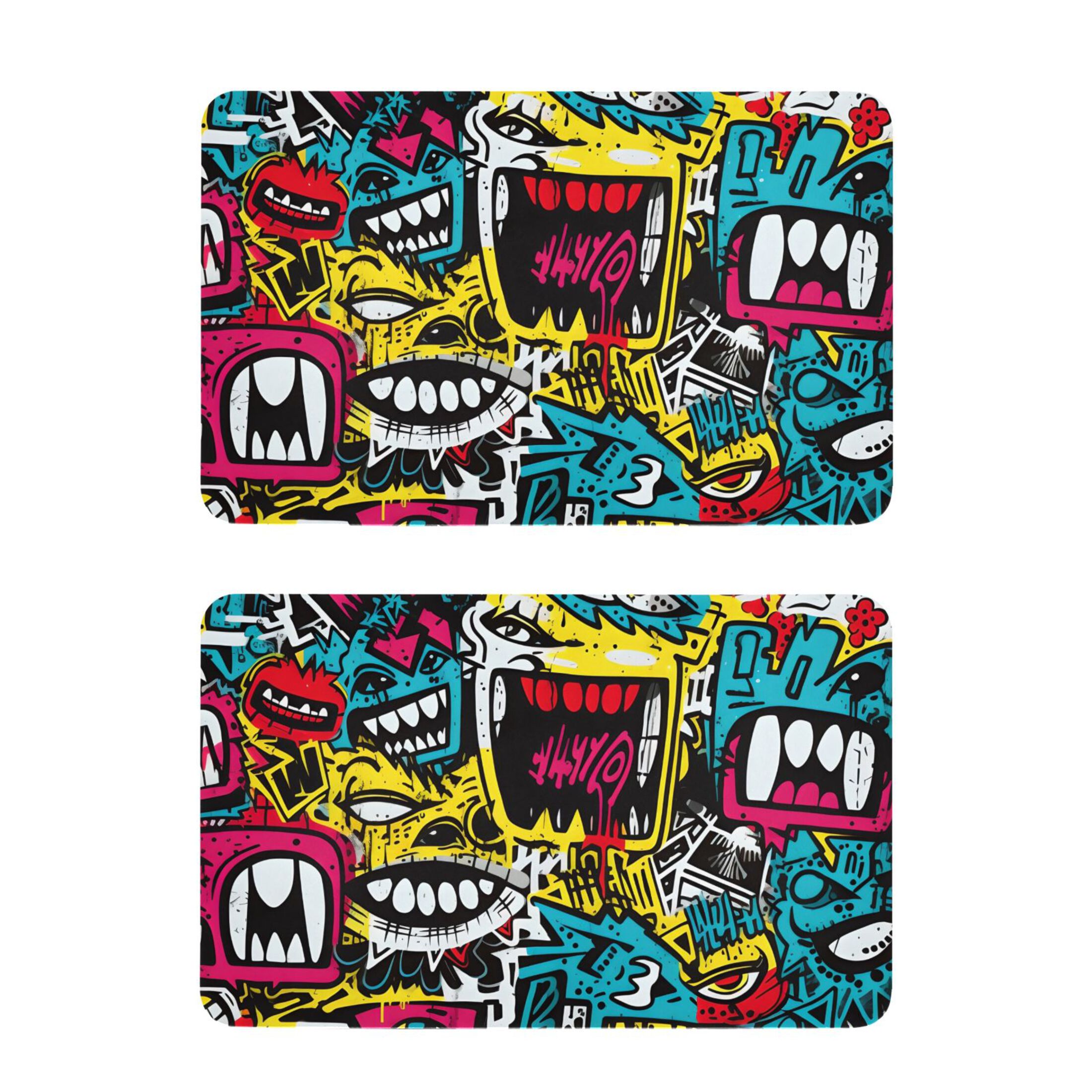 Abstract Colorful Print Fridge Magnetic Sticker Refrigerator Magnets ...