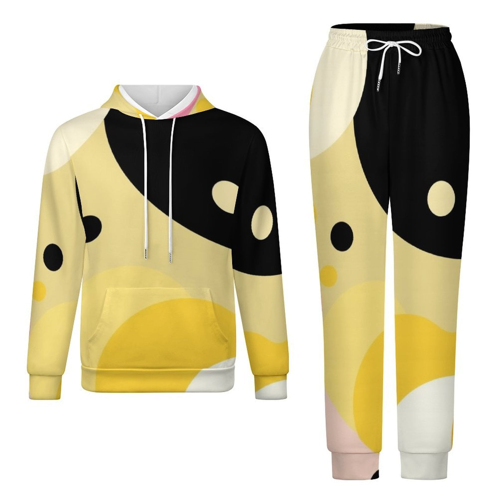 Abstract Colorful Shapes(8) Hoodie + Pants Suit Cool Men/Women 2 Pcs ...