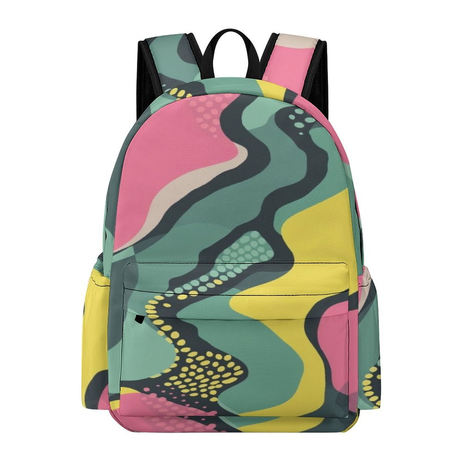 Abstract Colorful Shapes Backpacks Teenager Bookbag Students School ...