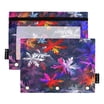 Coconut Tree 2 Pack Pencil Pouch for 3 Ring Binder Smooth Zipper ...