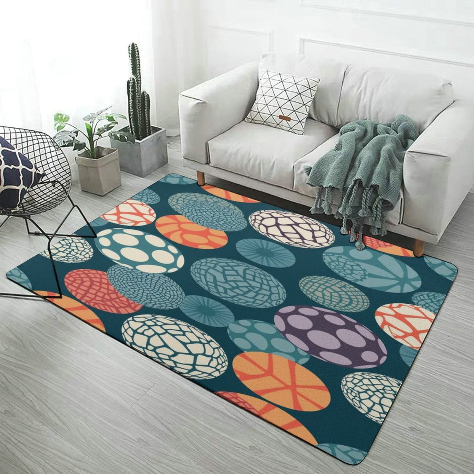 Abstract Colorful Spheres Light Luxury Home Carpets Living Room Ration ...