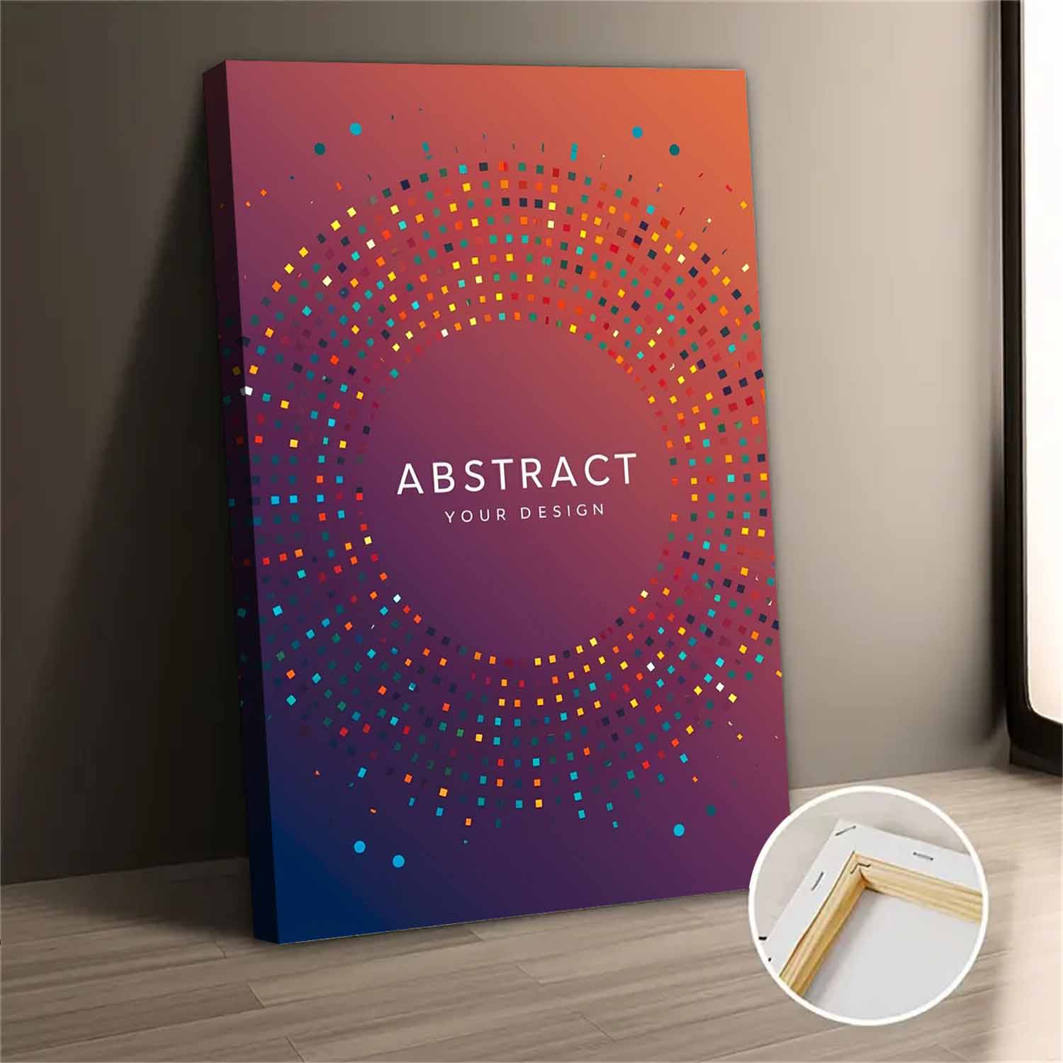 Abstract Colorful Squares Canvas Wall Art For Living Room Bedroom Home ...