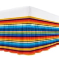 Abstract Colorful Stripes Bed Skirt Bed Skirts California King Size 16 ...