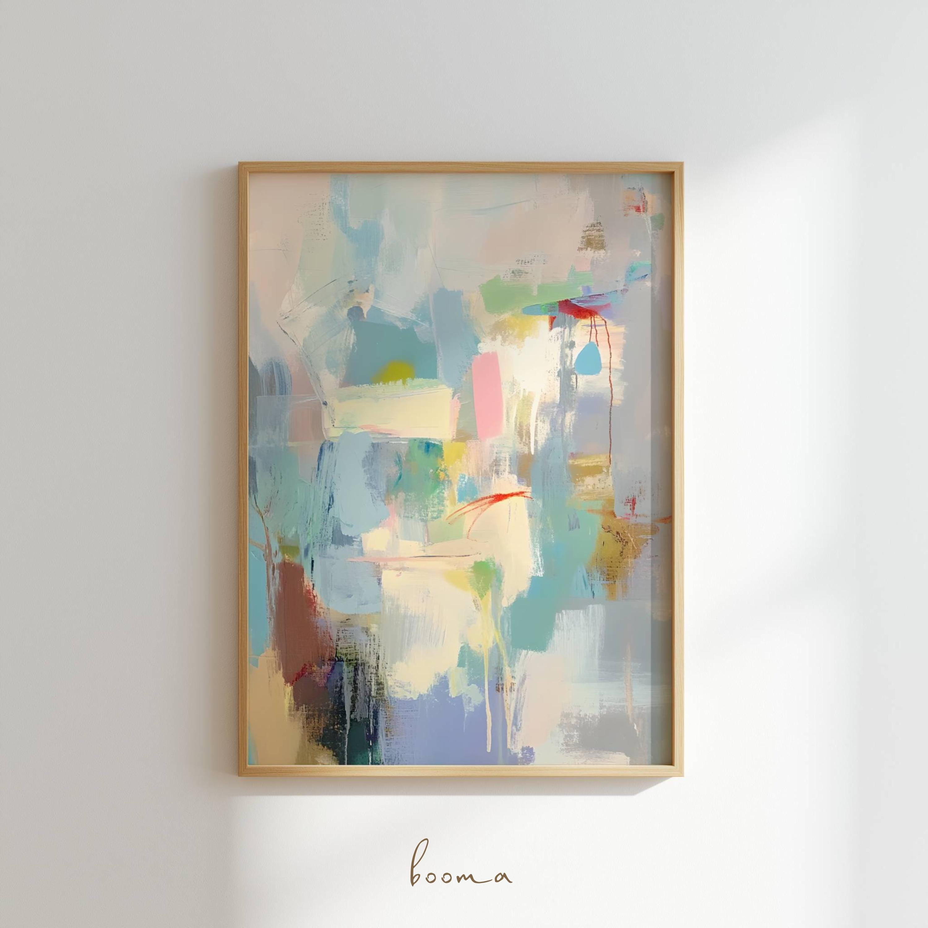 Abstract Colorful Wall Art Contemporary Design Scandinavian Decor ...