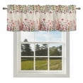 Abstract Colorful Wild Flower Valances for Windows Retro Linen ...