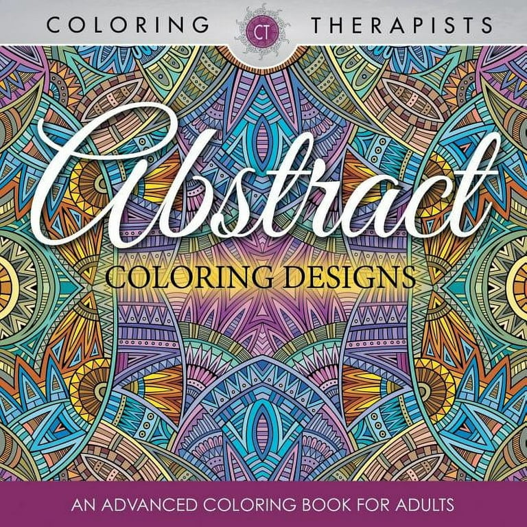 adult coloring book abstract