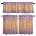 Abstract Colors Kitchen Curtains Set for Windows, Purple Orange Clouds ...