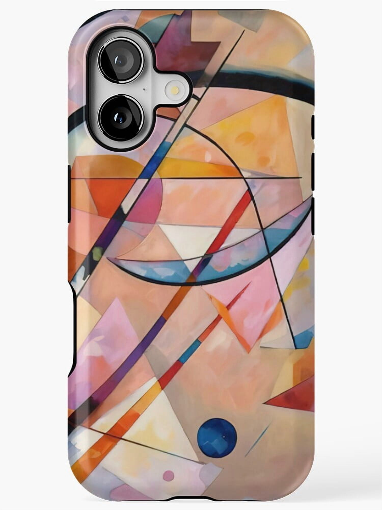Abstract Composition Modern Art Gift Print iPhone Case 17 16 15 14 13 ...