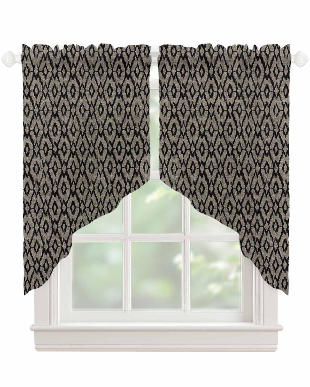 Abstract Contemporary Swag Valances for Windows, Solid Minimalist ...