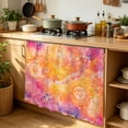 Abstract Cosmos Cabinet Curtains for Kitchen 35"W x 35"L, Clouds Star ...