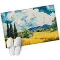Abstract Country Bathroom Rug Washable 2x3 Entryway Rug Non Slip ...