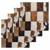 Abstract Cowhides Dish Towels Set, Waffle Weave Kitchen Towels 4 Pieces ...