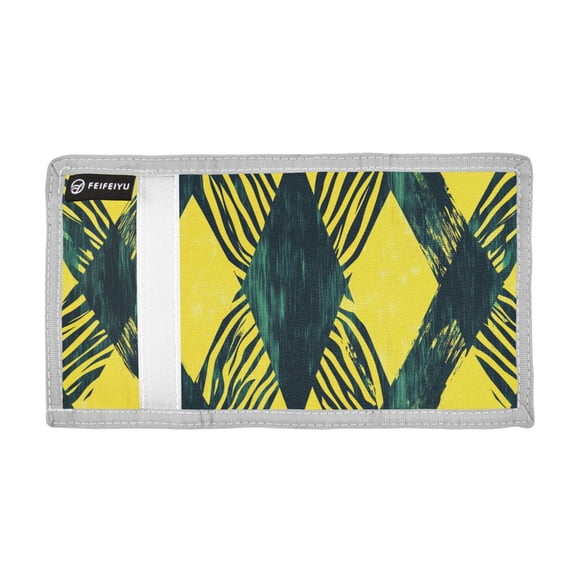 Abstract Cross Lines with Zabra Skin Trifold Wallets Card Holders Coin ...