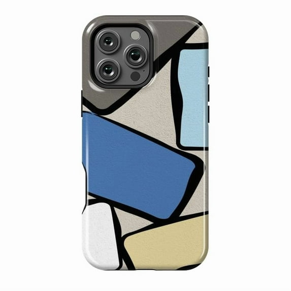Abstract Cubes Modern Geometry Art iPhone Case 17 16 15 14 13 12 11 Pro ...