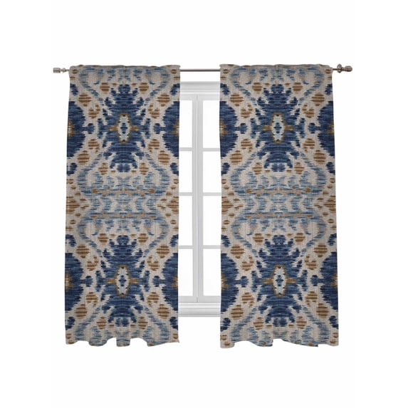 Abstract, Curtains 63 Inch Length, Sheer Curtains for Bedroom Living ...