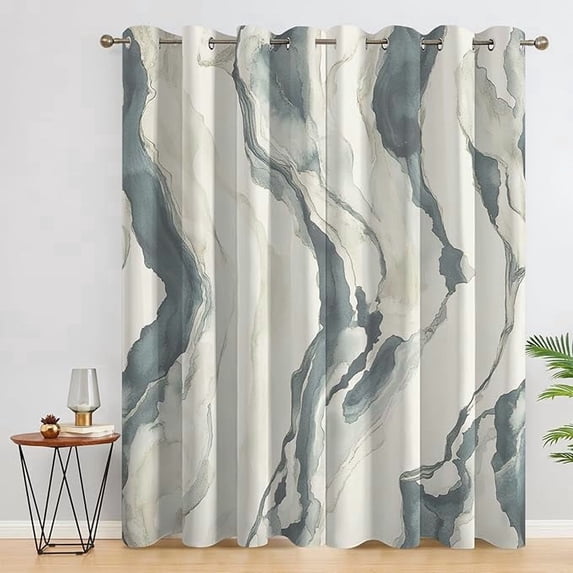 Abstract Curtains Blackout - Abstract Curtains, Swirl Pattern Window ...