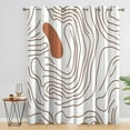 Abstract Curtains - Minimalist Curtains, Abstract Boho Window Curtains ...