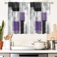 Abstract Curtains Modern Tiers Tier for Kitchen for Bedroom Home Decor ...