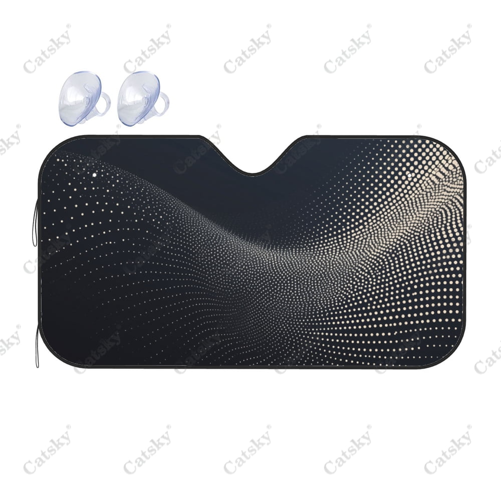 Abstract Curve and Dot Car Windshield Sunshade Front Auto Car ...
