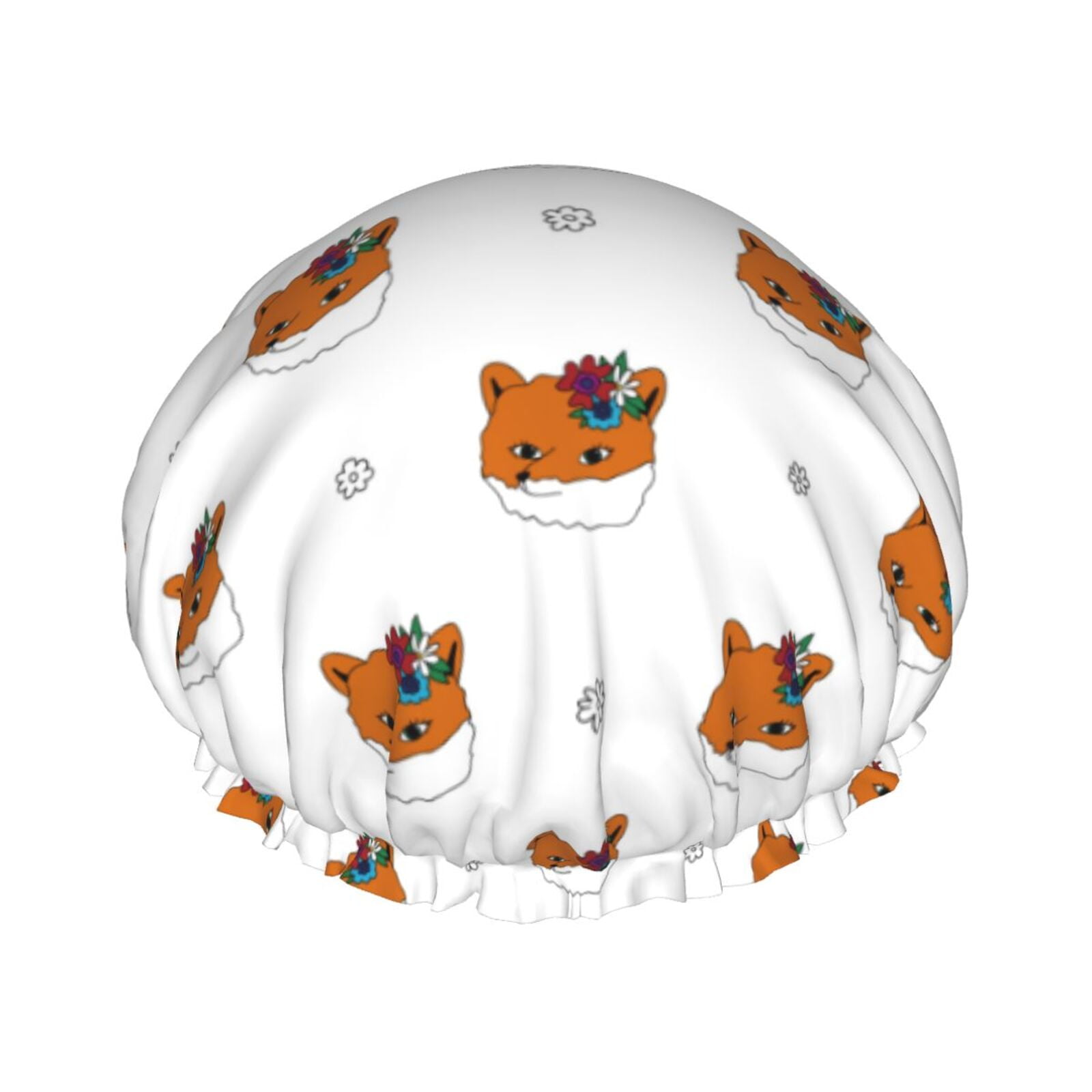 Abstract Cute Corgi Dog Funny Shower Cap, Reusable Bath Hair Hat for ...