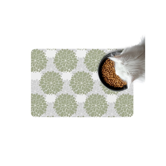 Abstract Dahlia Doormat Non Slip Diatomaceous Earth Door Mat Absorbent ...
