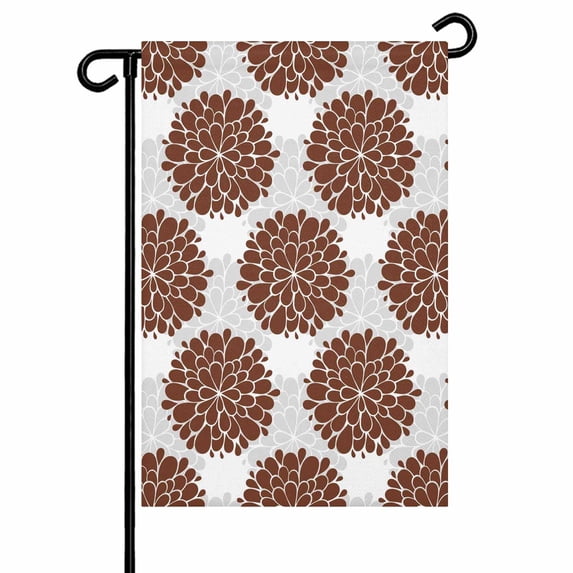 Abstract Dahlia Garden Flag 28x40 Inch Vintage Red Country Farmhouse ...