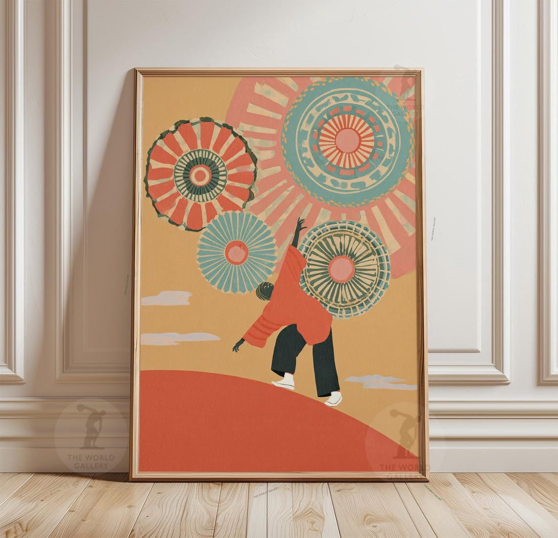 Abstract Dance Poster Modern Graphic Wall Art Bold Geometric Motion ...