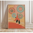 Abstract Dance Poster Modern Graphic Wall Art Bold Geometric Motion ...