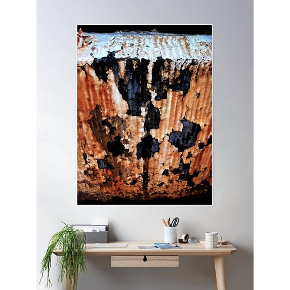 Abstract Decay From Time 2 Poster Wall Art Modern Wall Decor Wall Art ...