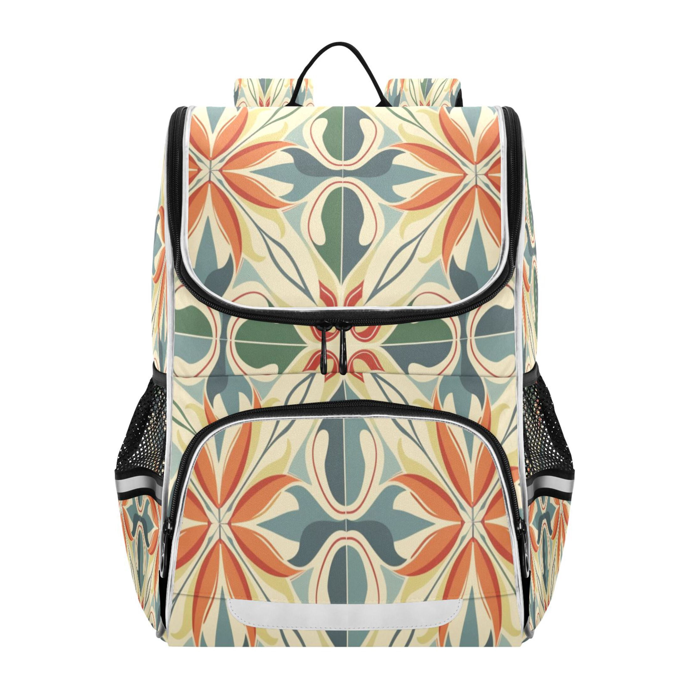 Abstract Decorative Digital Patterns Backpack Purse Daypack Book Bag ...