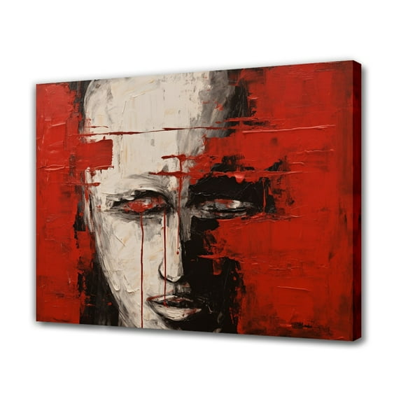Abstract Decorative Painting Of Human Face Framed Gallery Poster ...