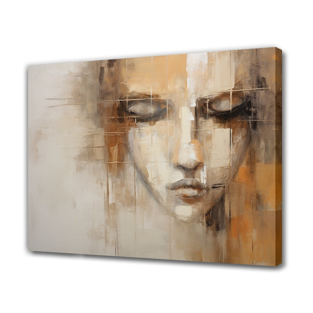 Abstract Decorative Painting of Human Face Canvas Poster Bedroom Decor ...