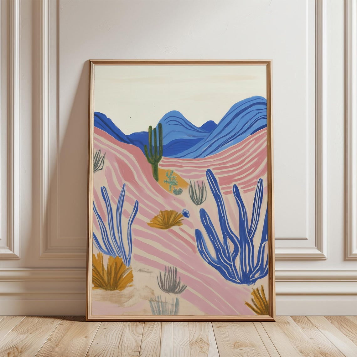 Abstract Desert Landscape Artwork Colorful Wall Art Abstract Art ...